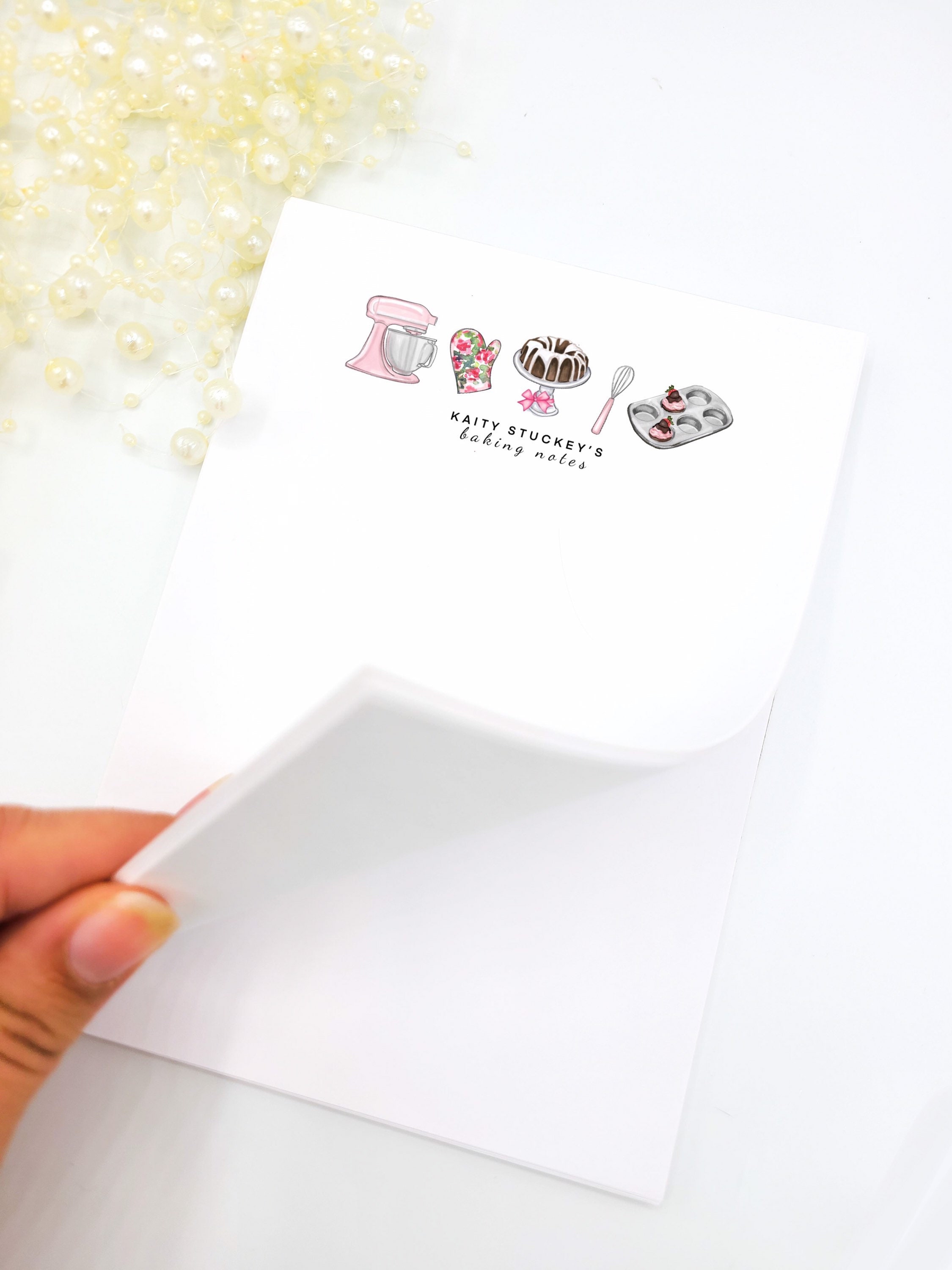 Baker Personalized Notepad Baker Gift Cook Custom | Etsy