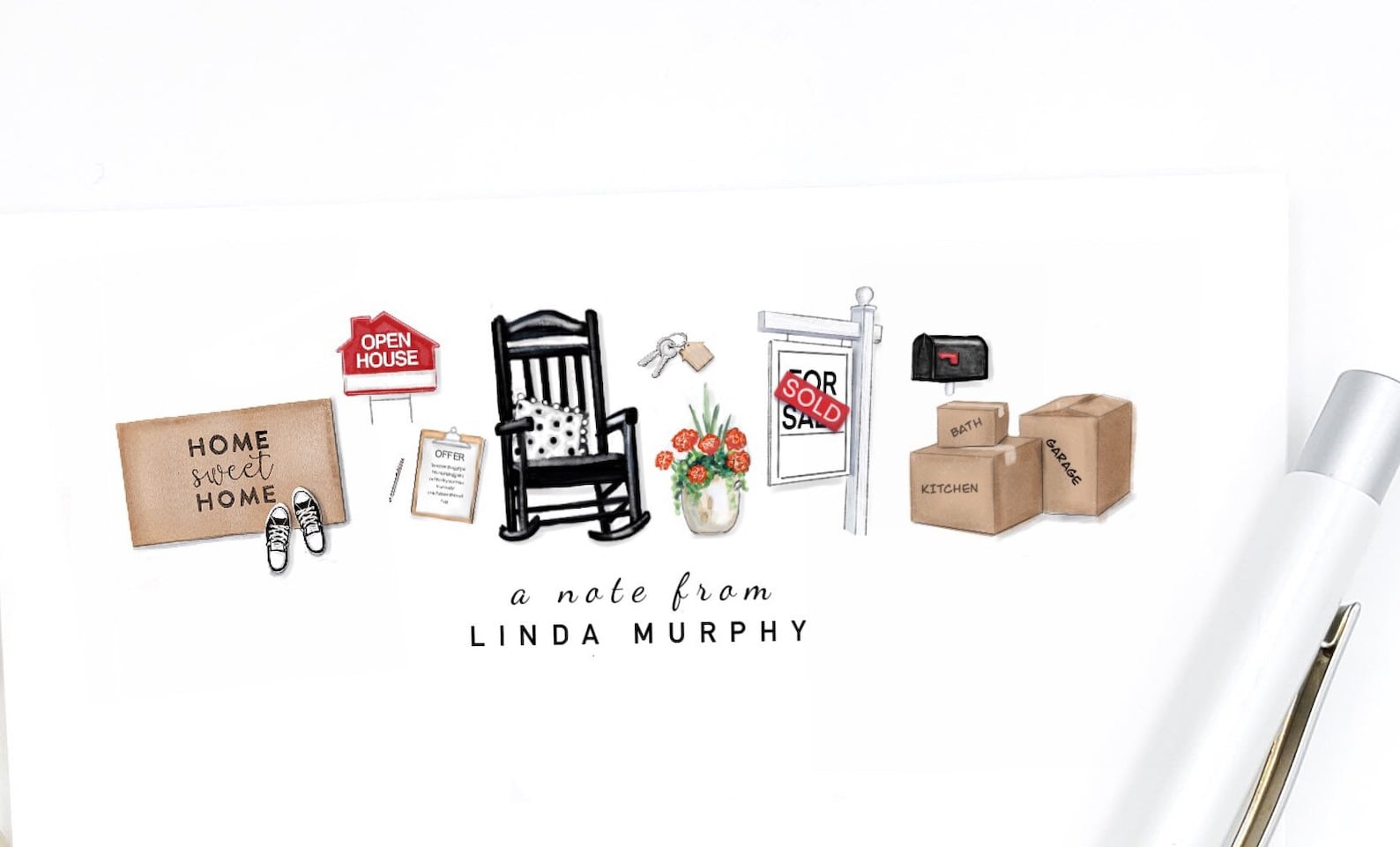 Realtor Personalized Notecards | Real Estate Agent | Closing Gift ...