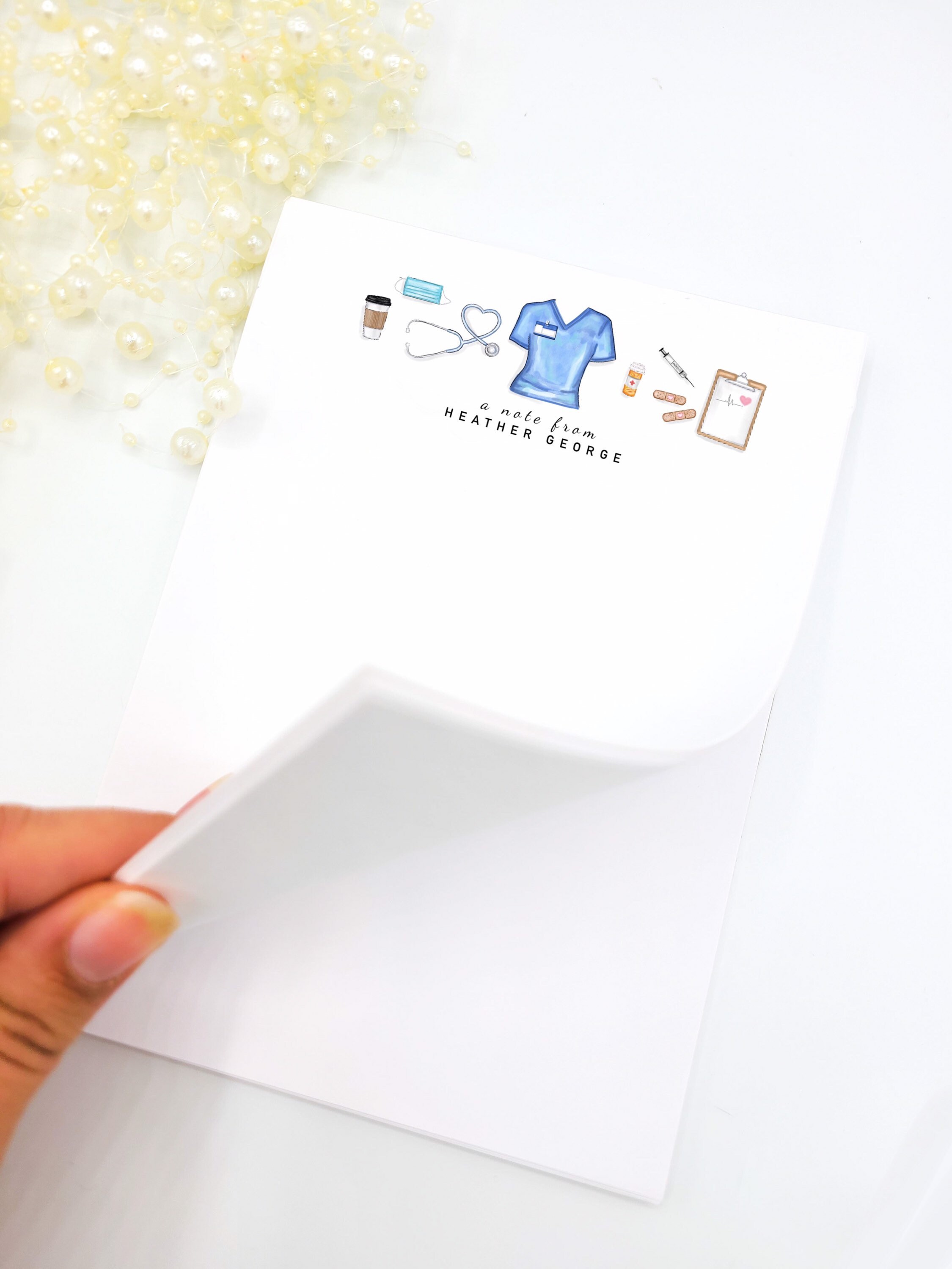 Nurse Personalized Stationery Set Nurse Gift Nursing - Etsy