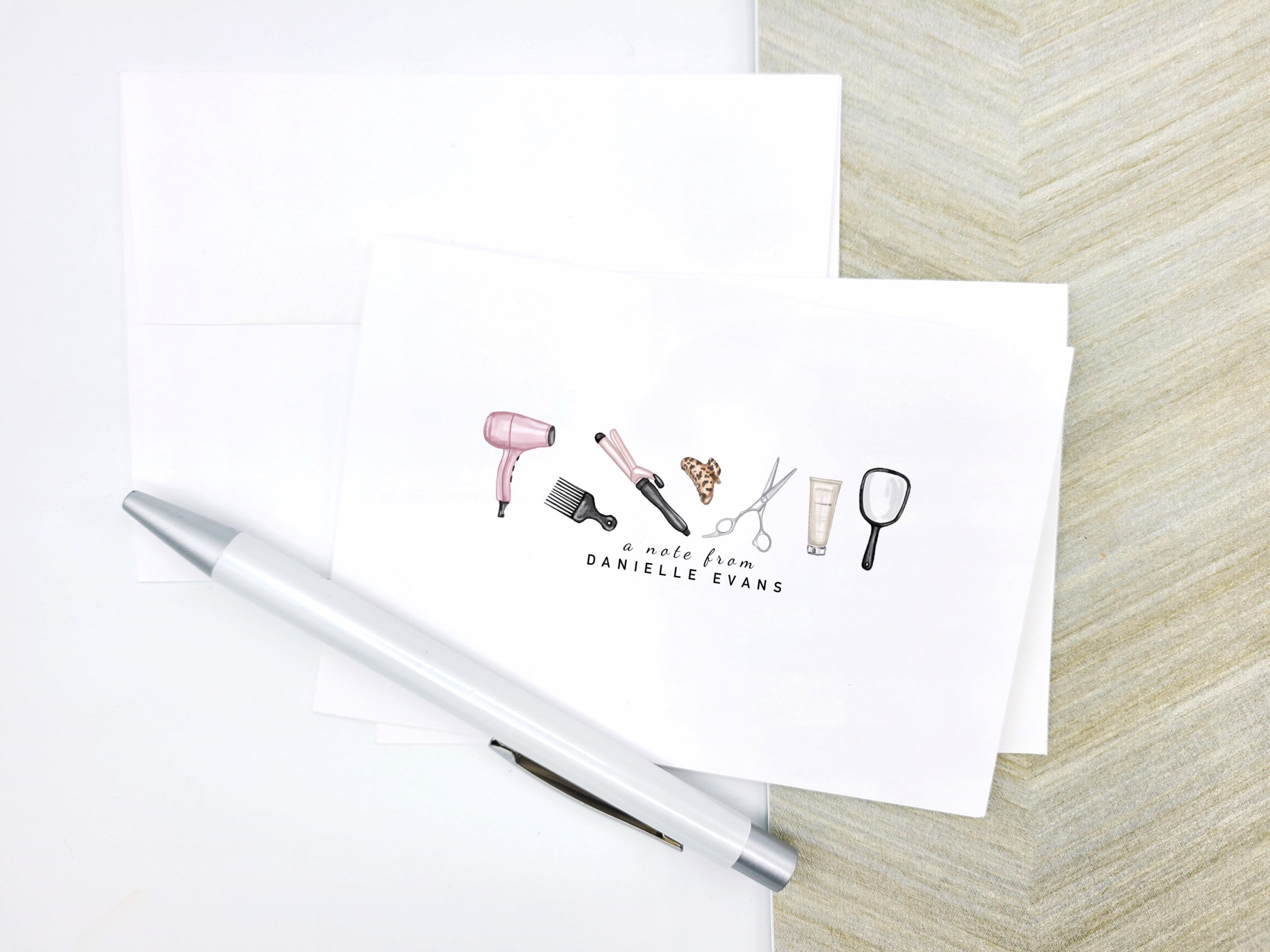 Hairstylist Personalized Notecards | Hairdresser Gift | Beauty Salon ...