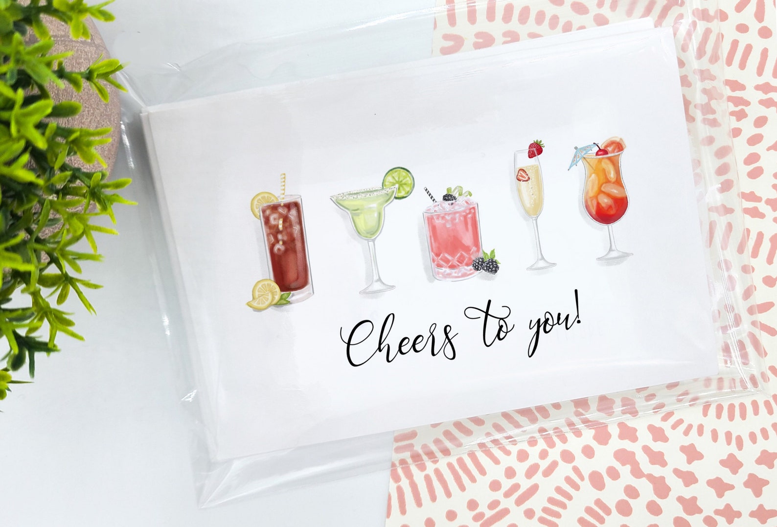 Cheers to You Cards | Celebration Note Card | Congratulations | Festive ...