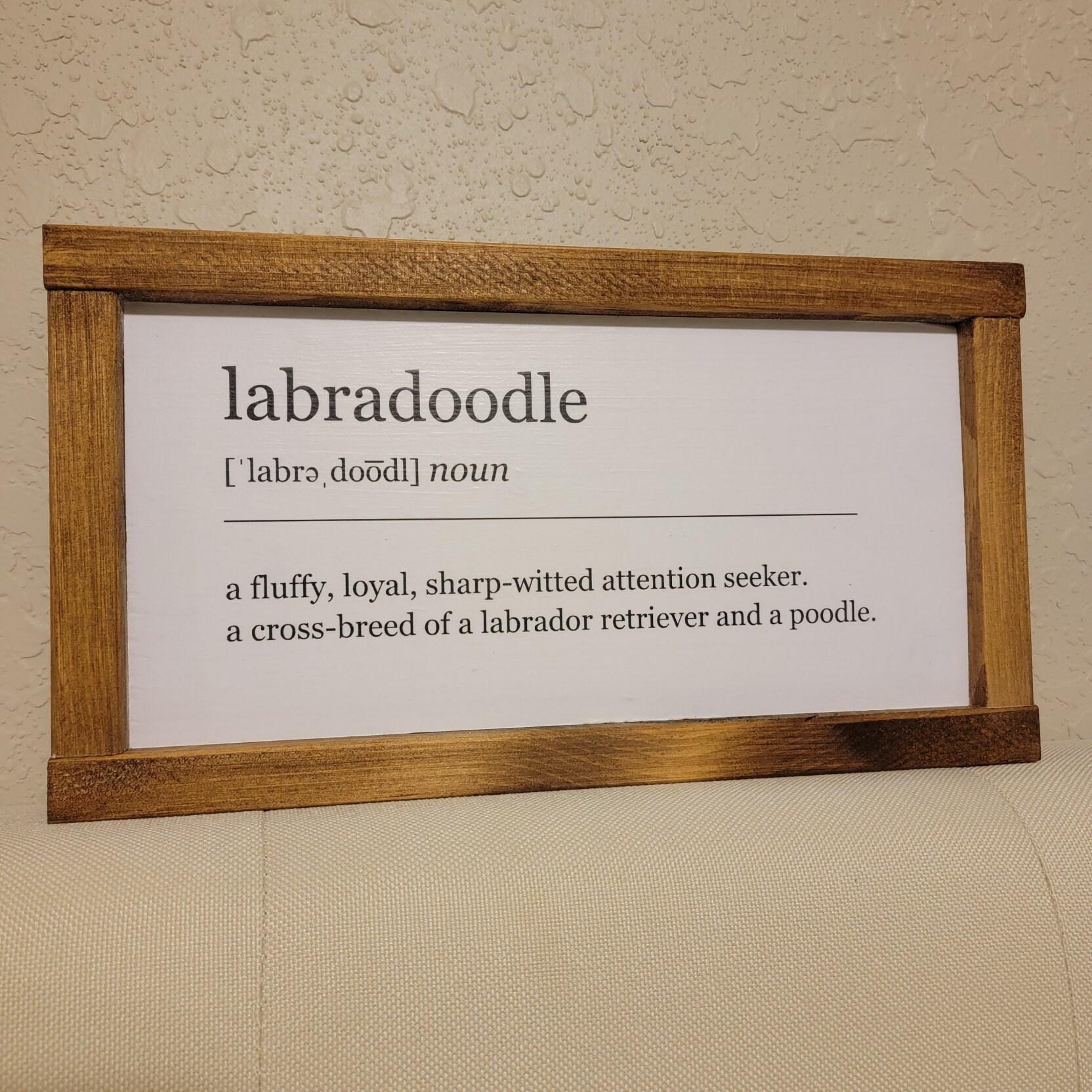 Labradoodle Definition Wood Sign Farmhouse Style - Etsy