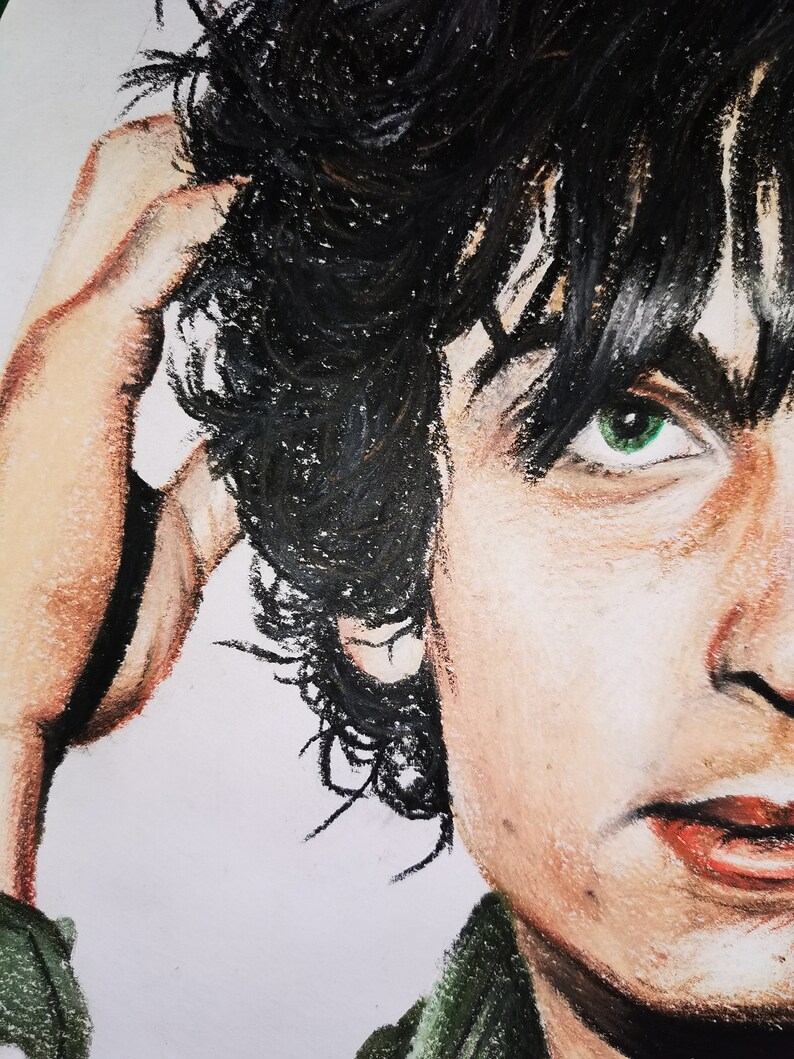 Pink Floyd's Syd Barrett Hard Pastel Drawing | Etsy