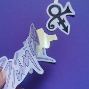 Prince Purple Rain Stickers Handmade Handdrawn, 3 Pieces in Pack - Etsy