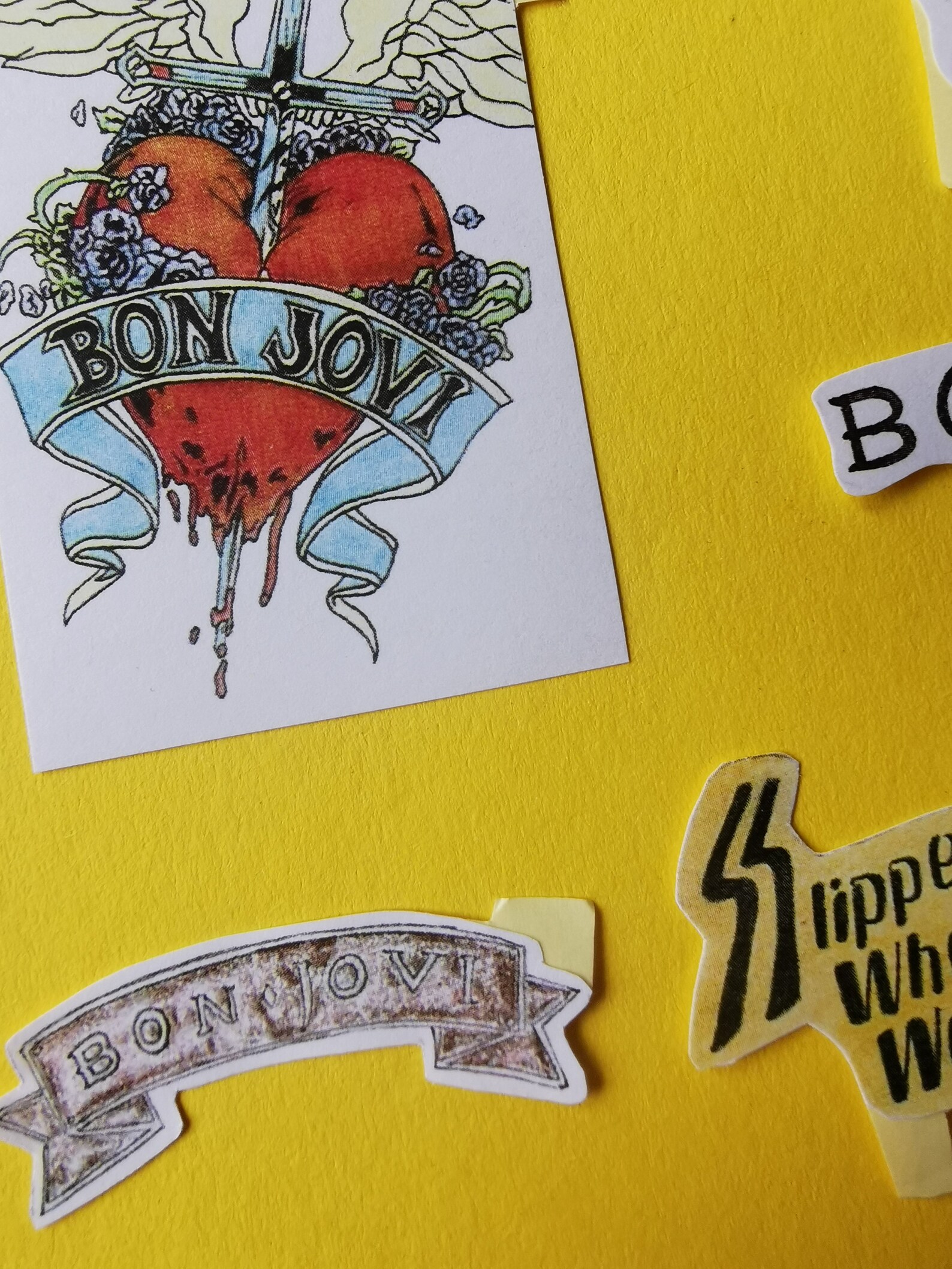 Bon Jovi Stickers, 7 Handmade Stickers Pack - Etsy