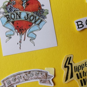Bon Jovi Stickers, 7 Handmade Stickers Pack - Etsy