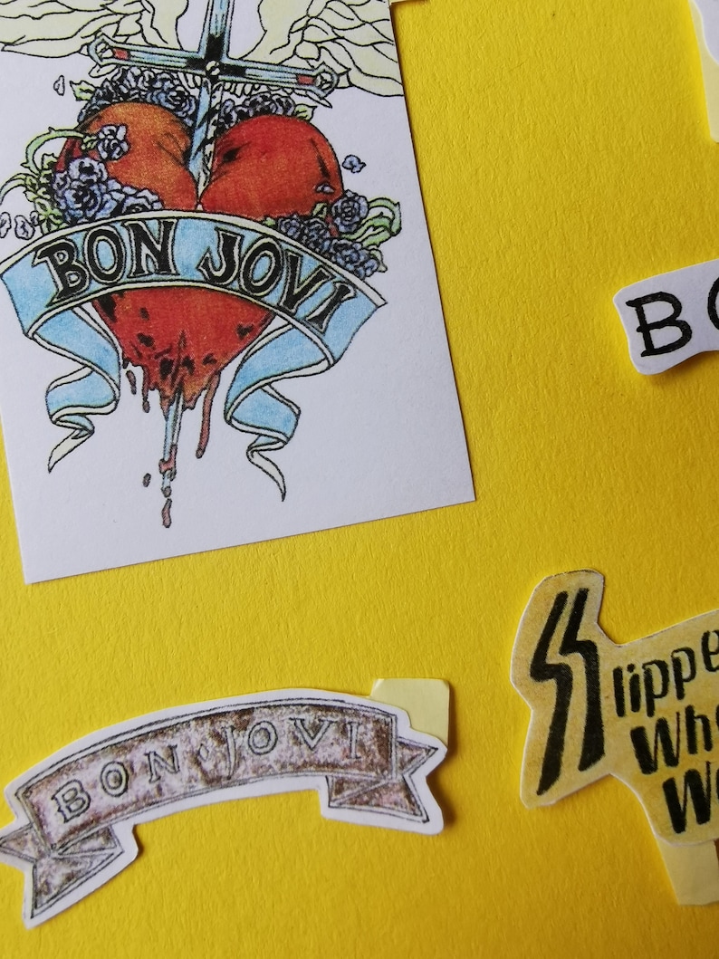 Bon Jovi Stickers, 7 Handmade Stickers Pack - Etsy