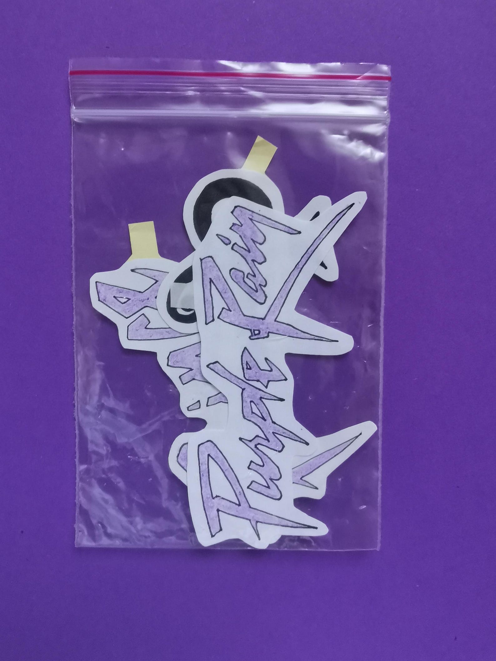 Prince Purple Rain Stickers Handmade Handdrawn, 3 Pieces in Pack - Etsy