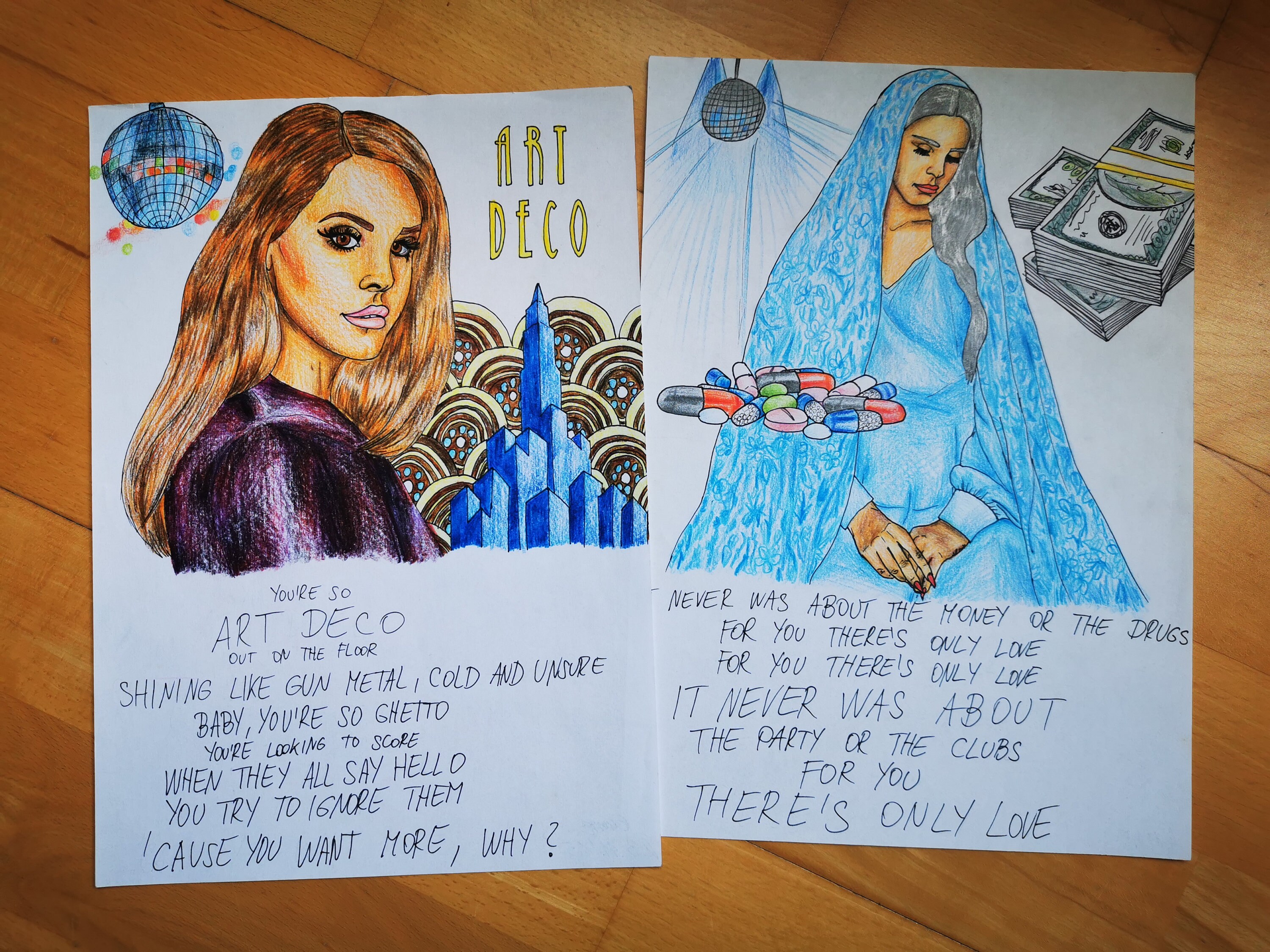 Lana Del Rey Art Prints Honeymoon Poster A4, Album Merch Set Bundle - Etsy