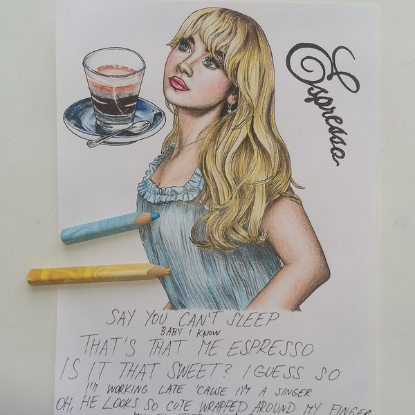 Sabrina Carpenter Drawing - Etsy