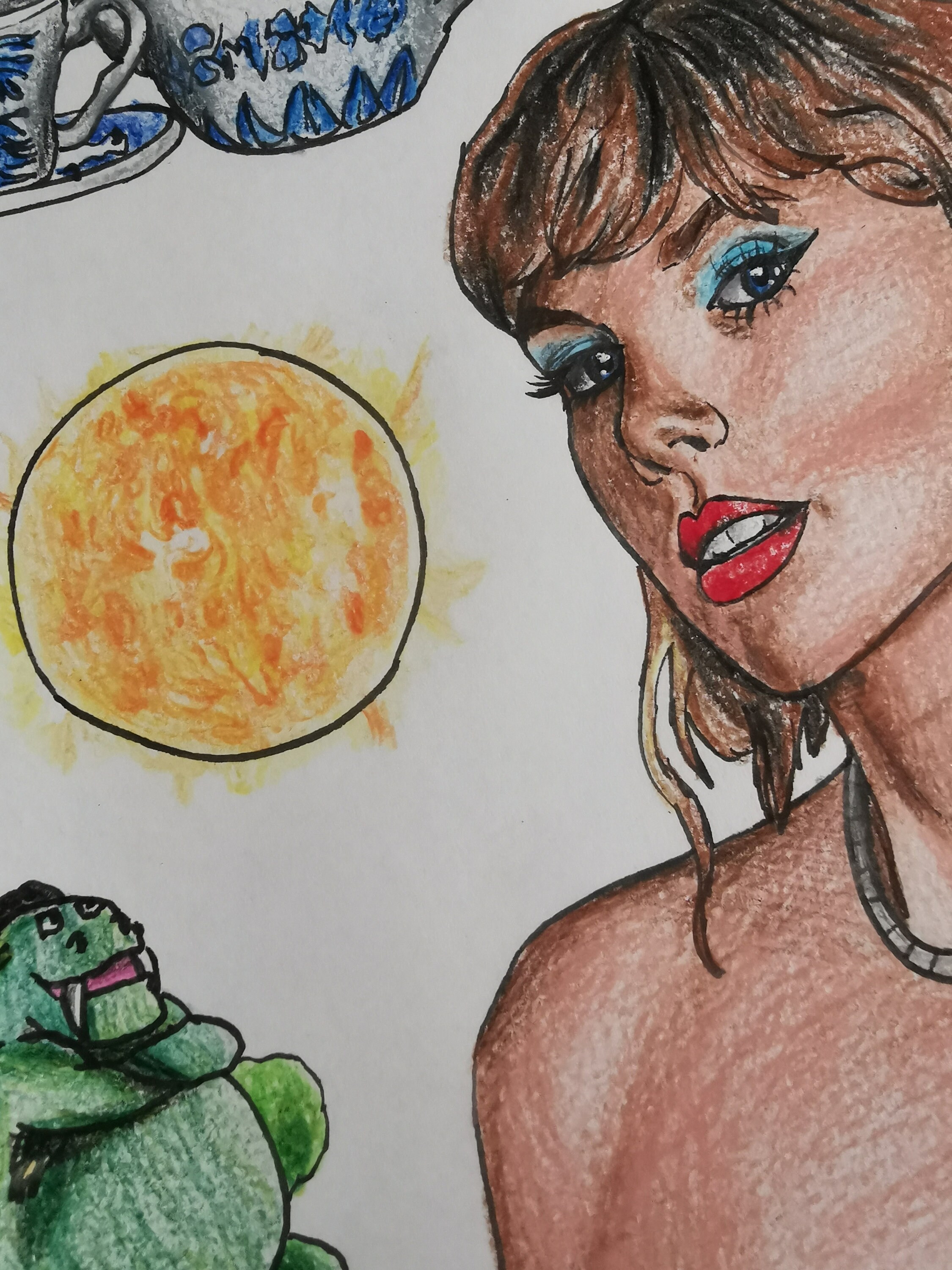 Taylor Swift Anti-hero Pencil Drawing Midnights - Etsy