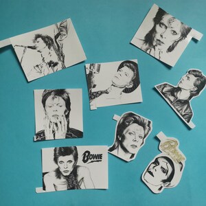 David Bowie Sticker Pack 8 Handmade Glossy Stickers - Etsy