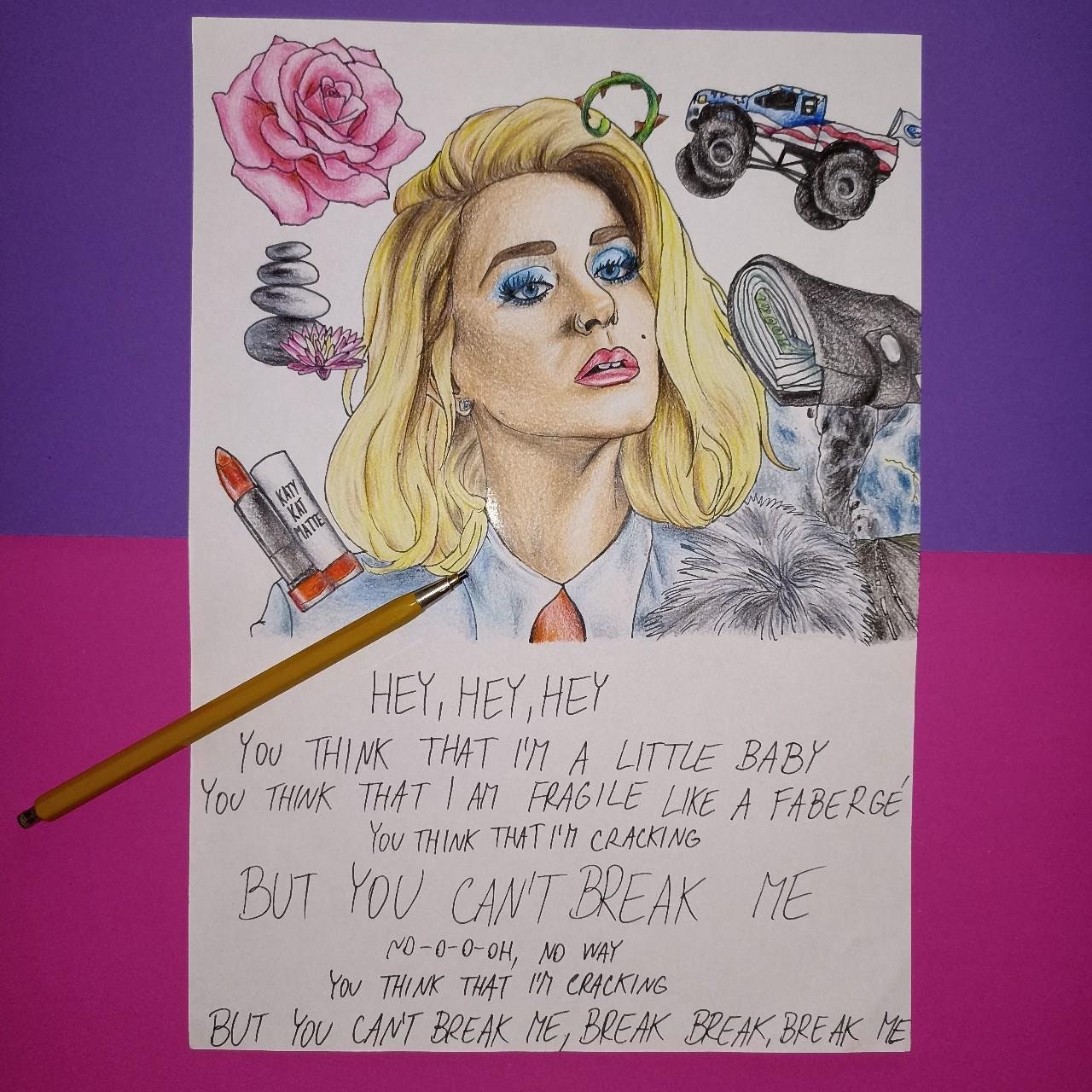Katy Perry Hey Hey Hey Drawing, Witness - Etsy