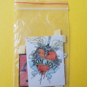 Bon Jovi Stickers, 7 Handmade Stickers Pack - Etsy