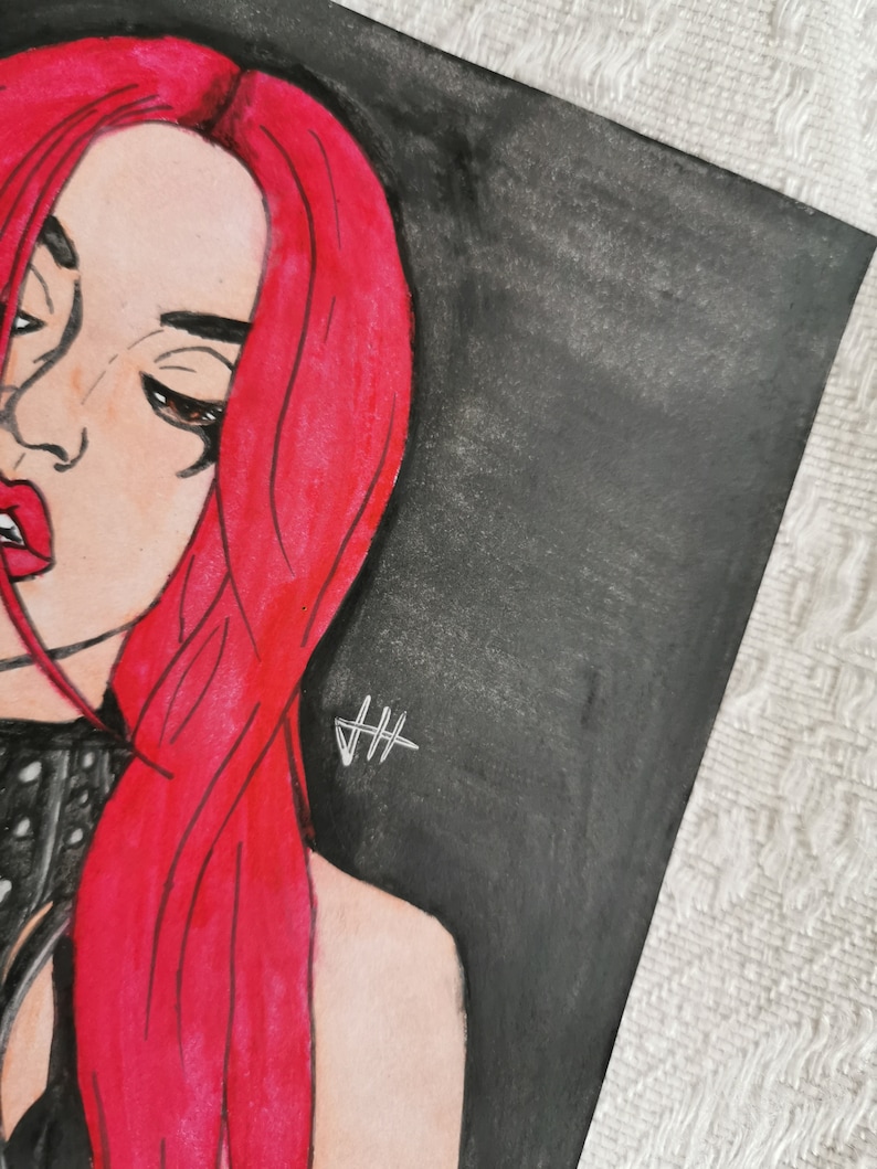 Ava Max Weapons Watercolor Comic Painting on Thick Paper - Etsy