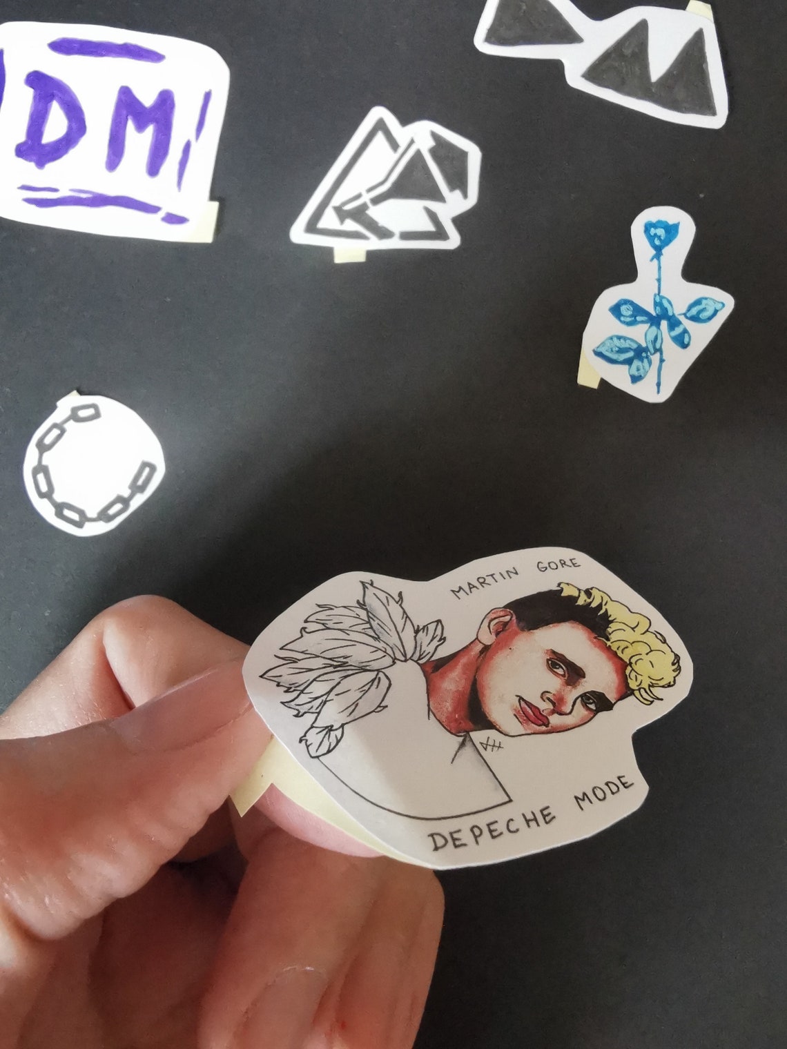 Depeche Mode Handmade Stickers, 8 Pieces, Violator - Etsy