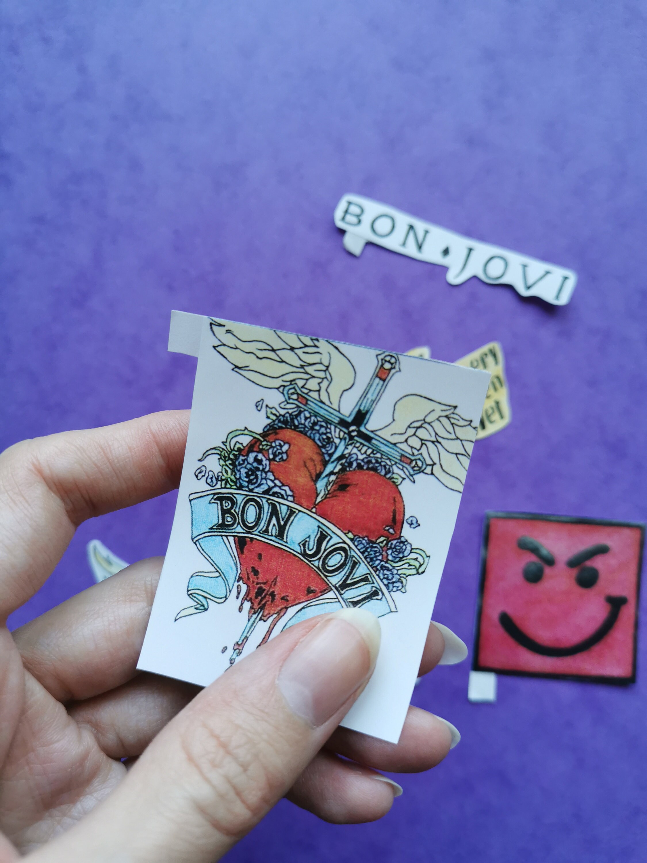 Bon Jovi Stickers, 7 Handmade Stickers Pack - Etsy