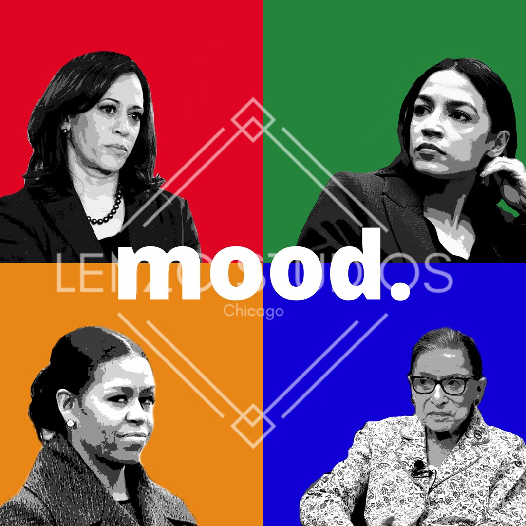 RBG / AOC / Michelle Obama / Kamala Harris / Side-eye Mood. Print - Etsy