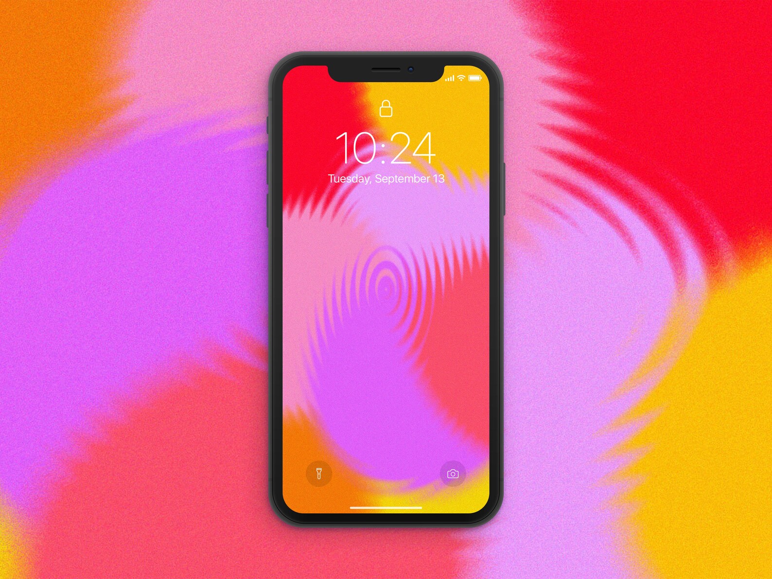 IPhone Ripple Gradient Wallpapers (x4), Minimalist Phone Background ...