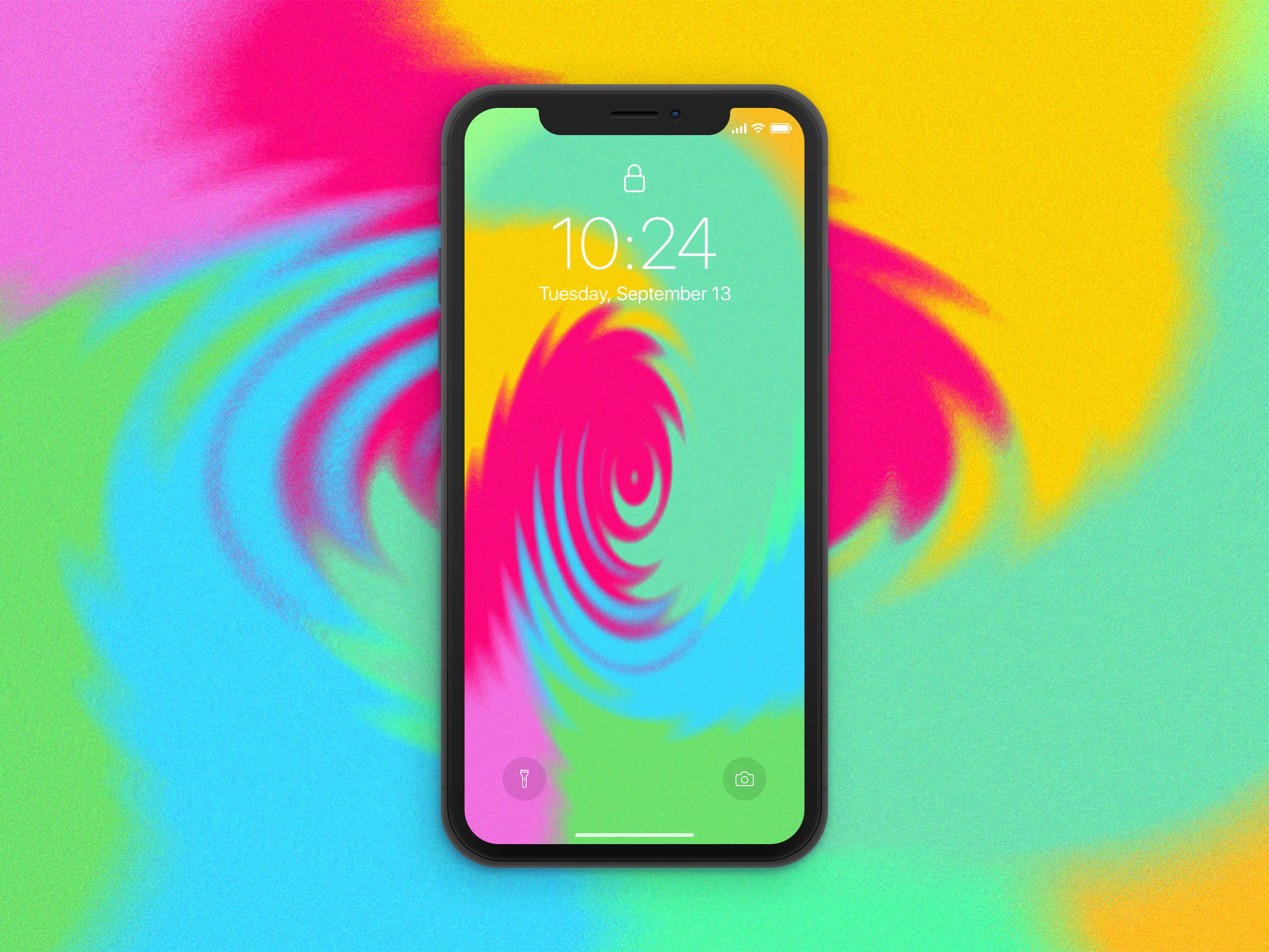 IPhone Ripple Gradient Wallpapers (x4), Minimalist Phone Background ...