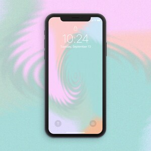 IPhone Ripple Gradient Wallpapers (x4), Minimalist Phone Background ...