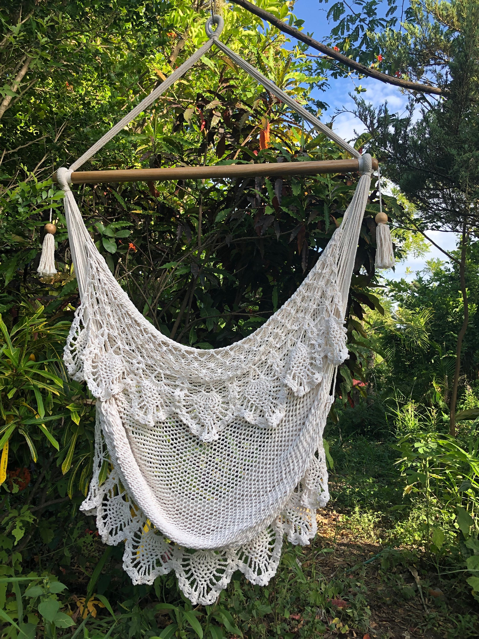 Luxury Large Hammock Chair With Double Crochet - Etsy