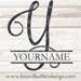 Letter Y Monogram SVG Split Initial Svg Split Monogram Y | Etsy