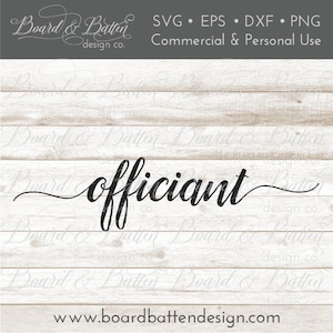 Officiant Svg File - Officiant Dxf File - Officiant Cut File - Cutting ...