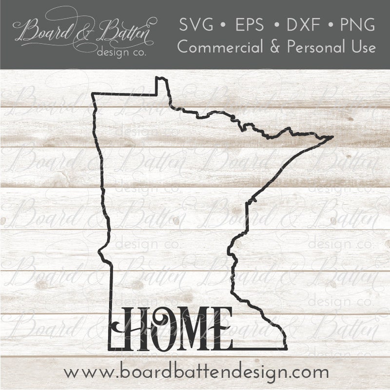 Mn State Silhouette - Etsy