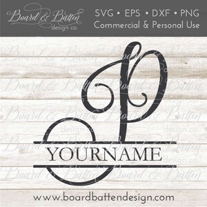 Split P Svg - Split Monogram SVG File - P Initial Svg - P Monogram Svg ...