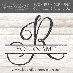 Divided Letter R Svg File - Split Monogram Svg - Split Initial R Svg ...