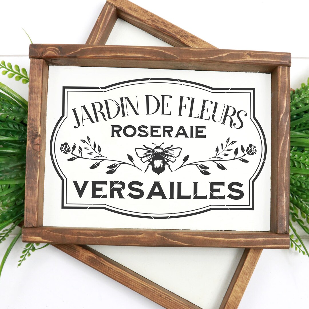 French Svg Files - Garden Svg - French Vintage Svg Designs - French ...