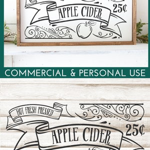 Fall Cider Svg - Apple Cider Svg - Autumn Svg Files - Fall Cricut Files ...