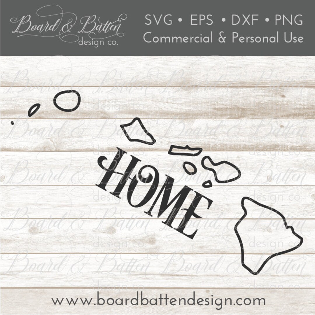 HI State Outline Svg File Hawaii Svg File HI Home Svg Hawai'i Cutting ...