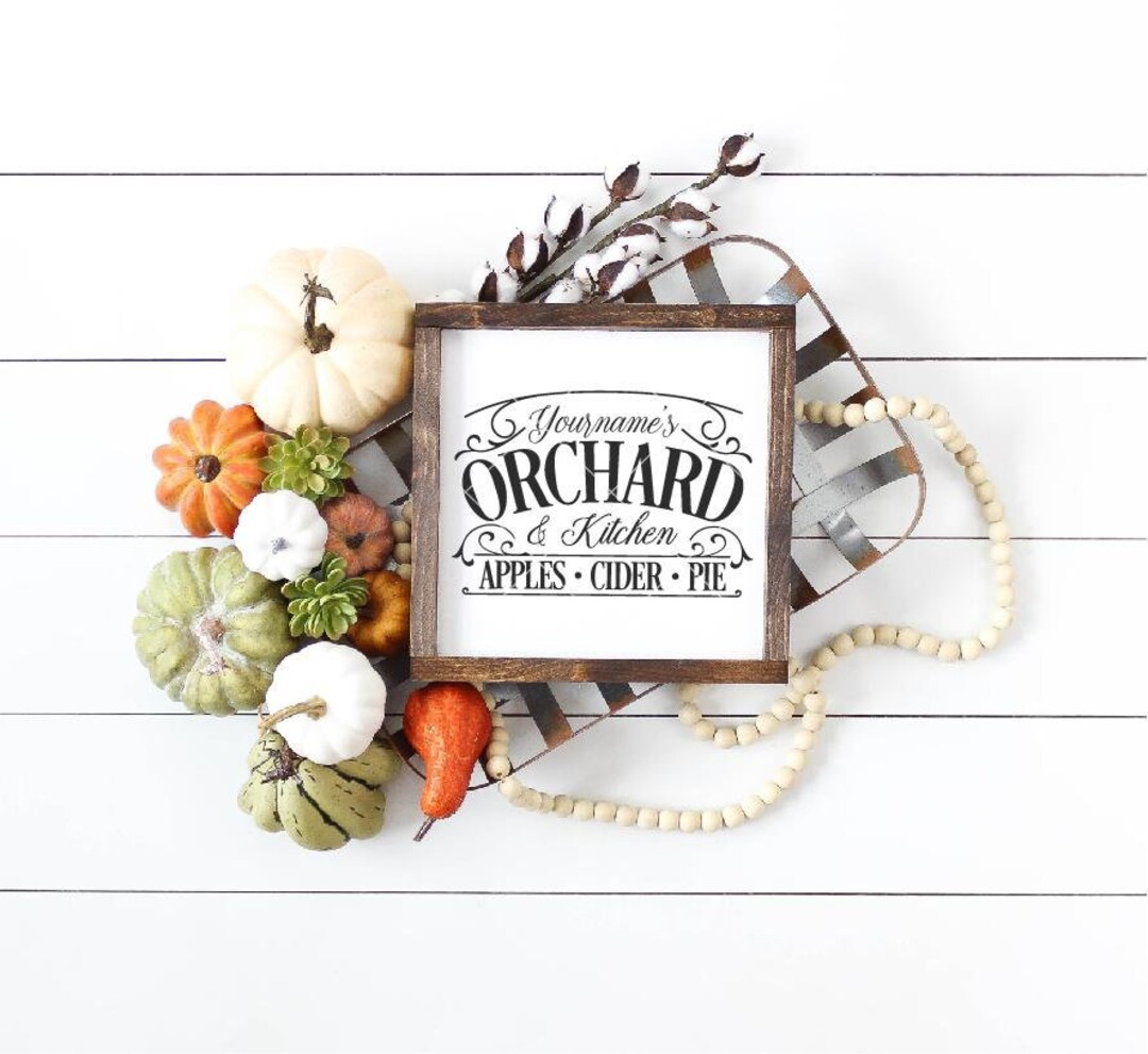 Customizable Svg for Fall Decor - Kitchen Svg Files - Personalizable ...