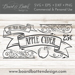 Fall Cider Svg - Apple Cider Svg - Autumn Svg Files - Fall Cricut Files ...