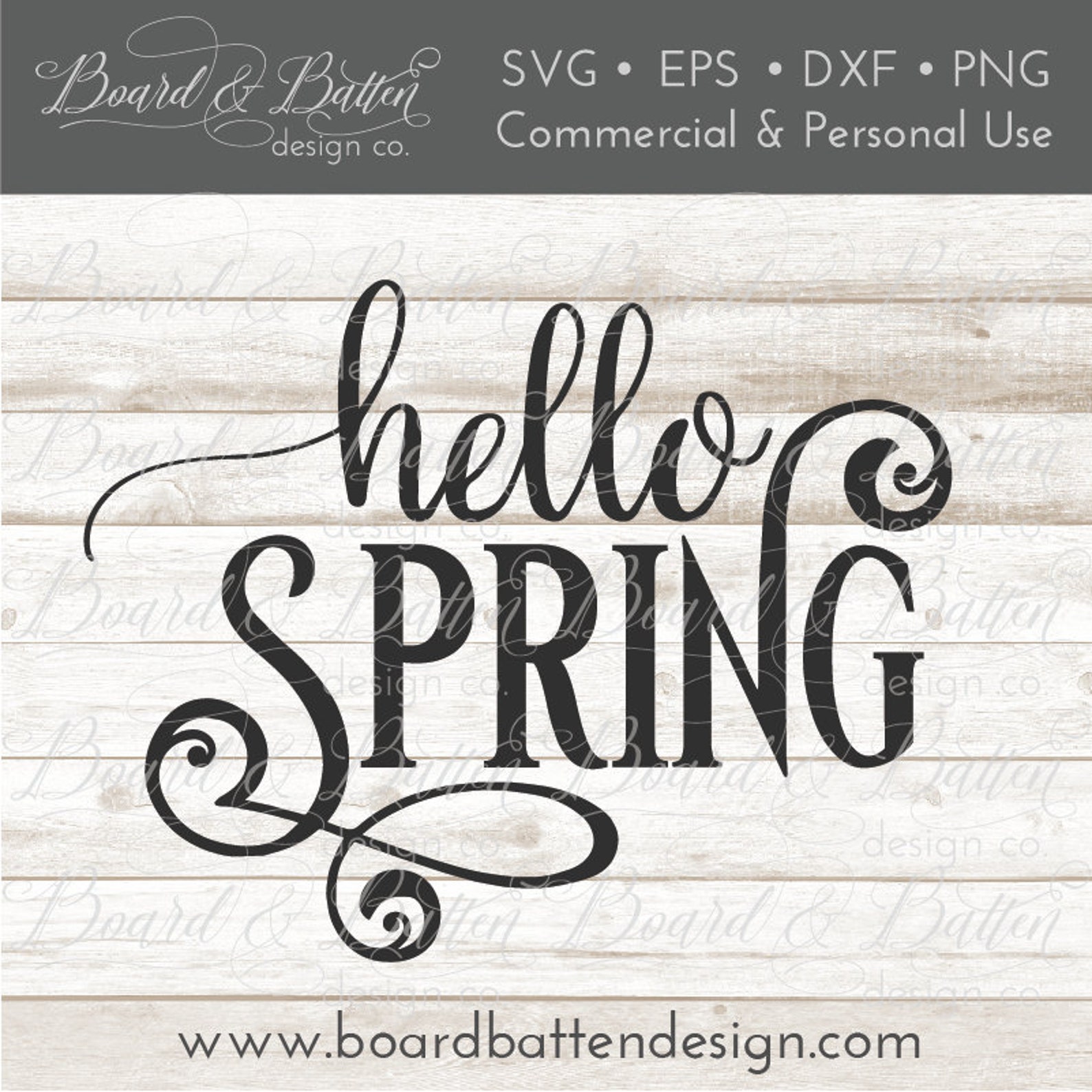 Hello Spring Svg Hello Cut File Spring Decor Cutting File | Etsy