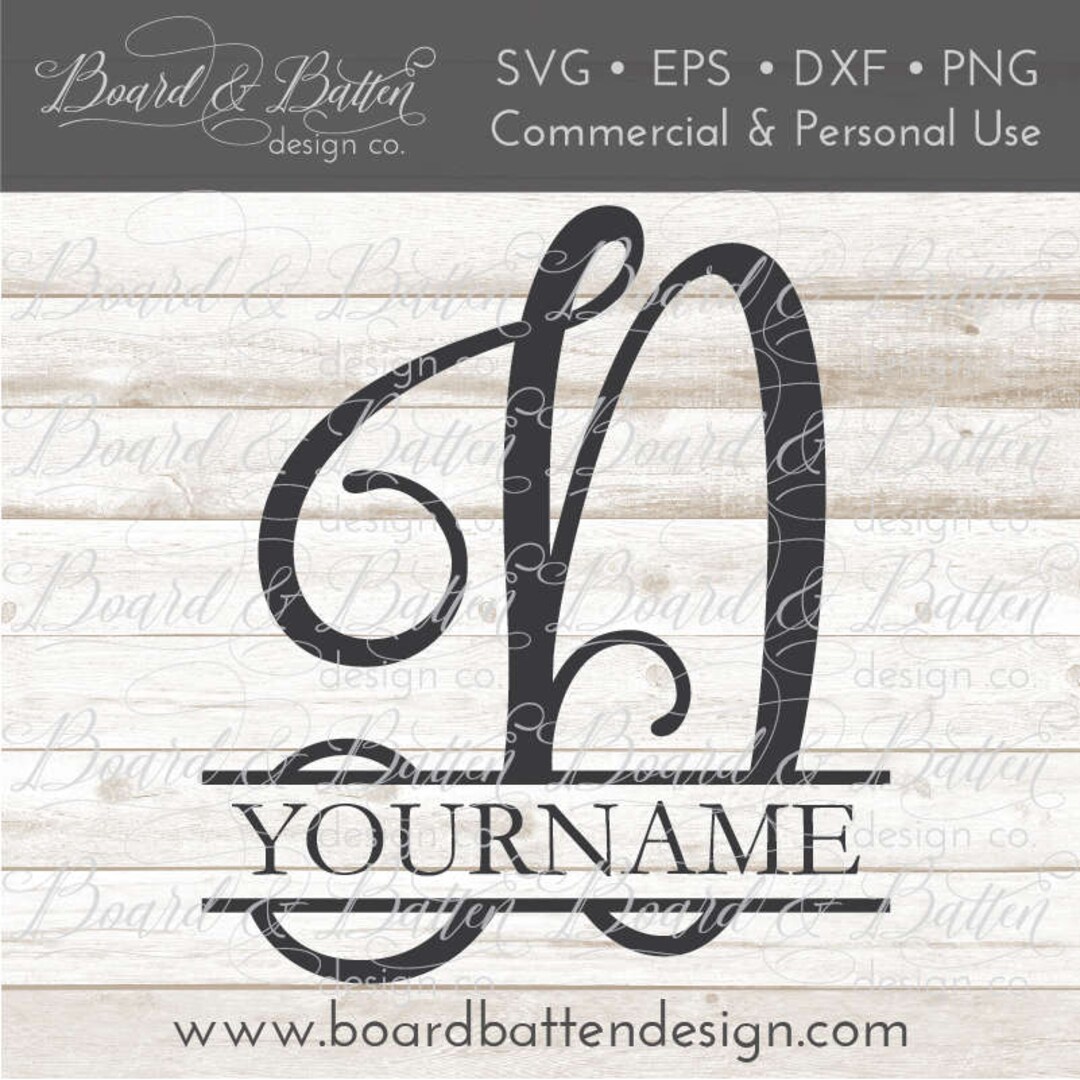 Split Letter Monogram Svg - D SVG File - Split Letter D Svg - Initial D ...