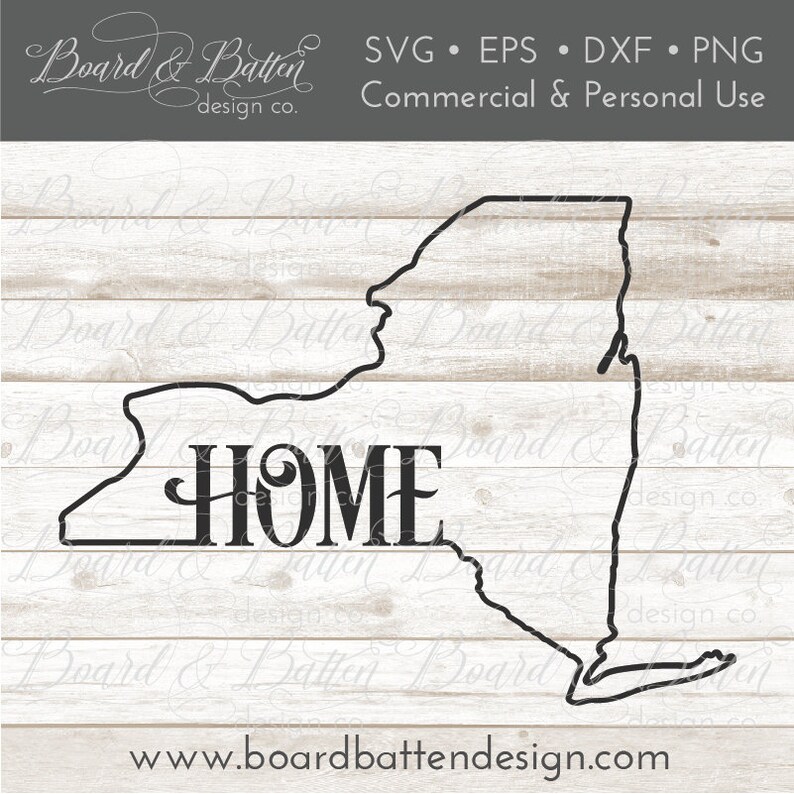 NY Home Svg Files New York Cutting File NY Home Dxf for - Etsy