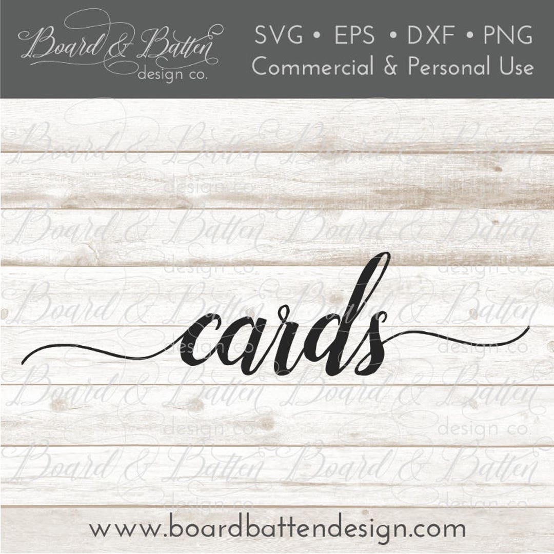Cards Svg Files Cards Sign Svg Wedding Cards Svg Cut File Wedding Sign ...