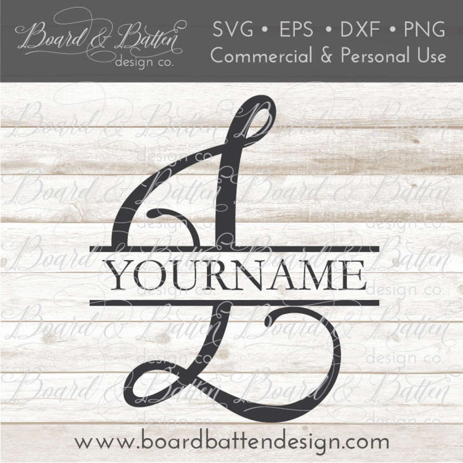 Split Letter L Split Monogram SVG L L Initial SVG File | Etsy