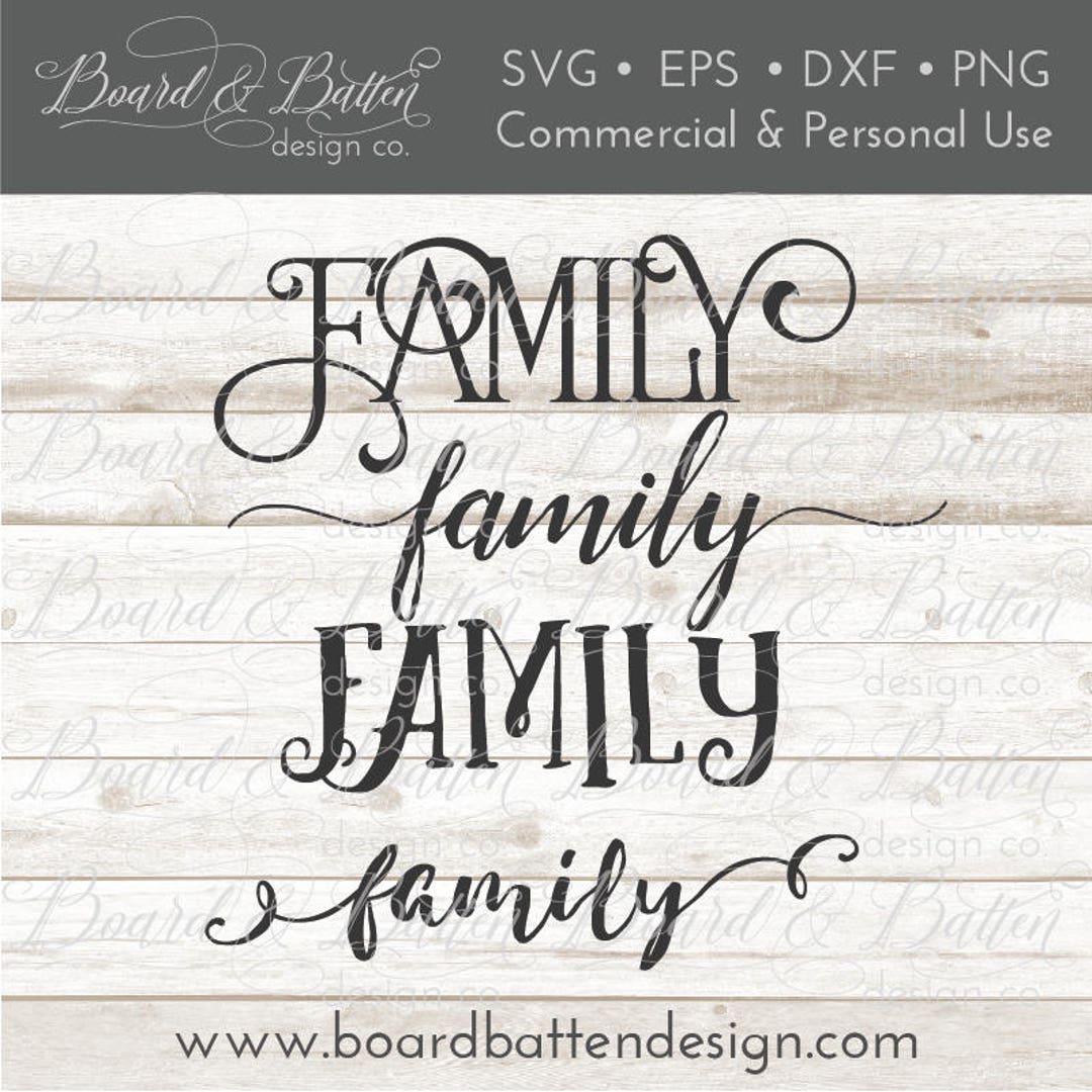 Family Svg File Bundle - Svg Vinyl Family Files - Vinyl Downloads ...