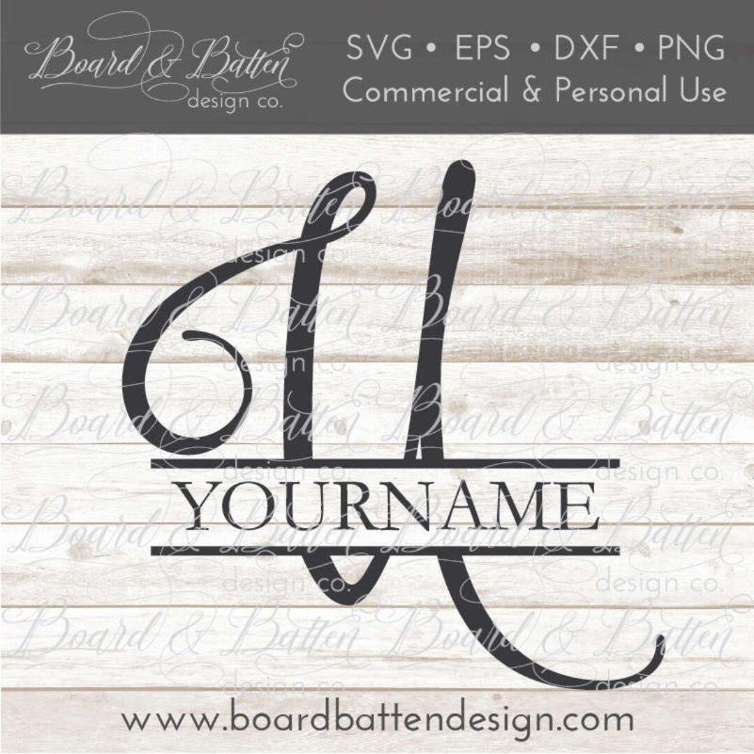Split Monogram U Svg - Split Letter U Svg - Split Initial Svg U - Vinyl ...