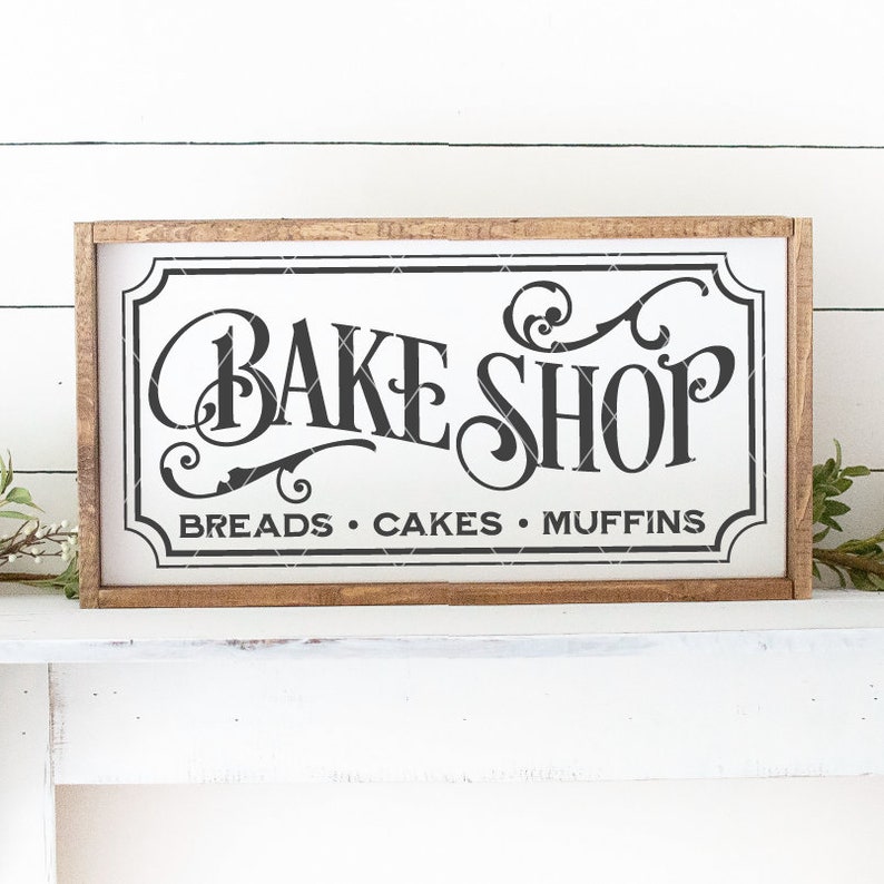 Vintage Bake Shop Svg File 12x24 Bake Shop Svg Retro Svg - Etsy