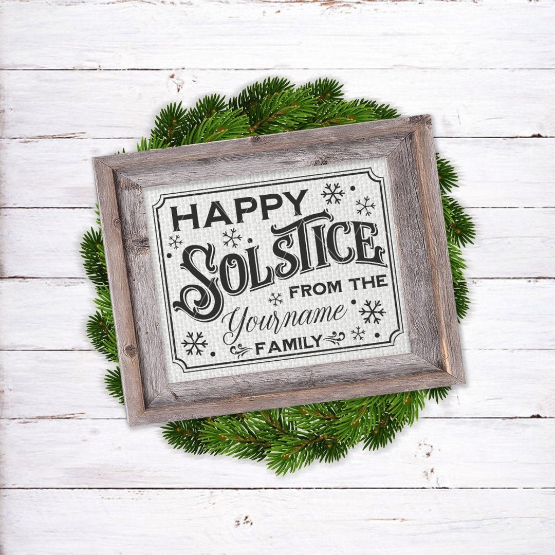 Happy Winter Solstice SVG File - Pagan Svg Files - Personalized SVG ...