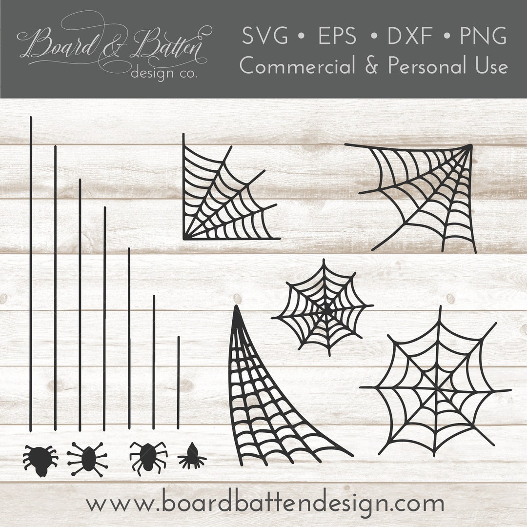 Spiders & Webs SVG Files Halloween Spiders Svg Spiderweb Svg Spider ...