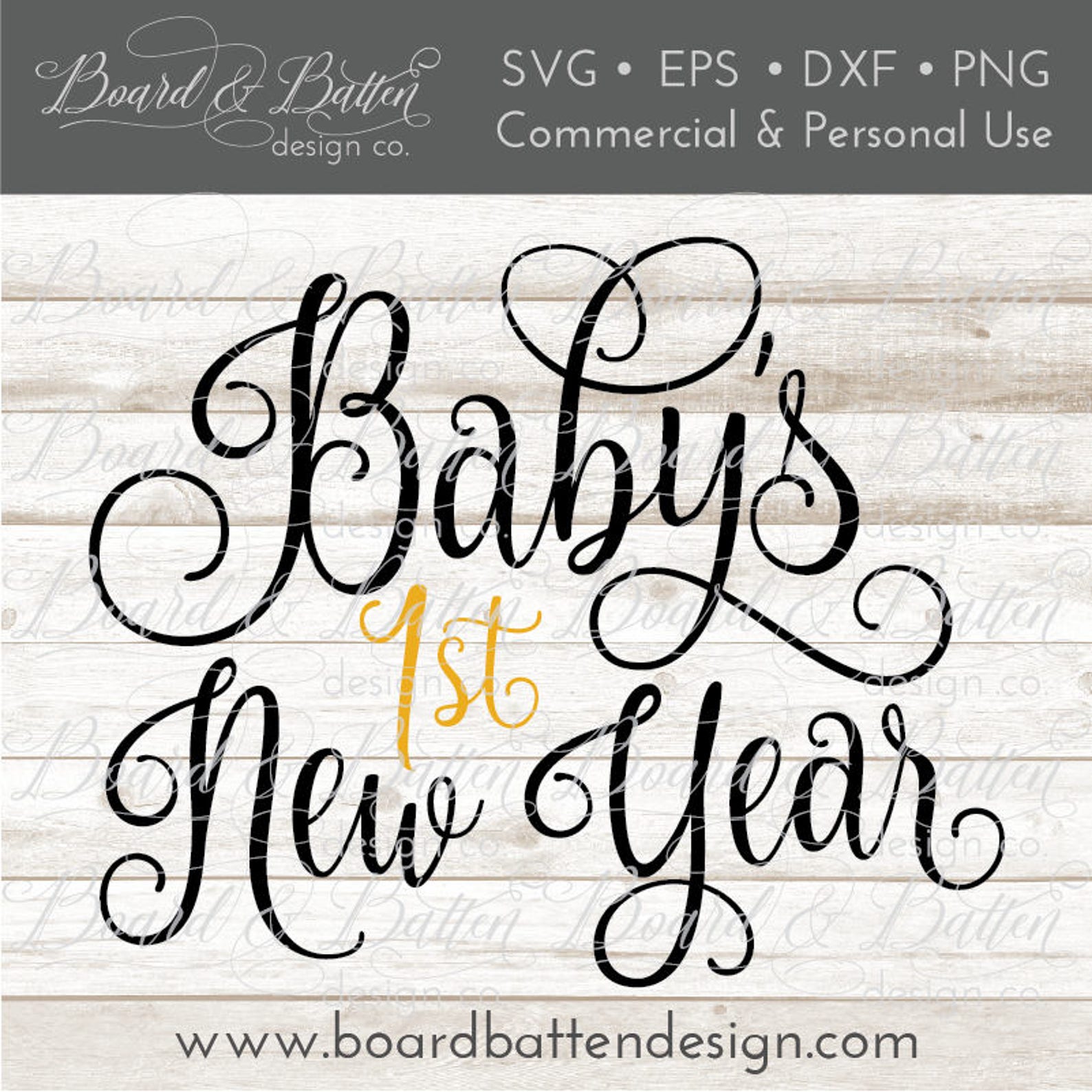 Babys First New Years Svg First New Year Svg File New | Etsy