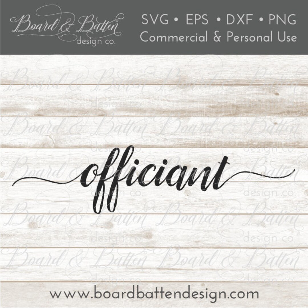 Officiant Svg File - Officiant Dxf File - Officiant Cut File - Cutting ...