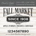 Vintage Fall Market Sign SVG File - Fall Market SVG File - Autumn Cut ...