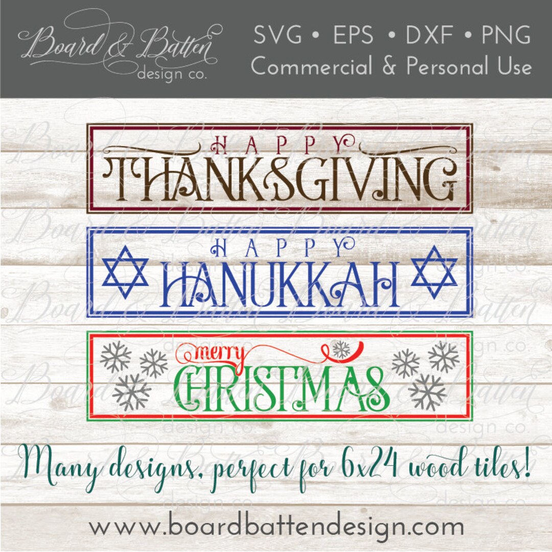 Thanksgiving SVG Bundle Christmas SVG Bundle Hanukkah Halloween 6x24 ...